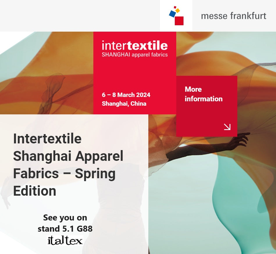 Italtex Trends at Intertextile Shanghai - Spring Edition in March 2024
