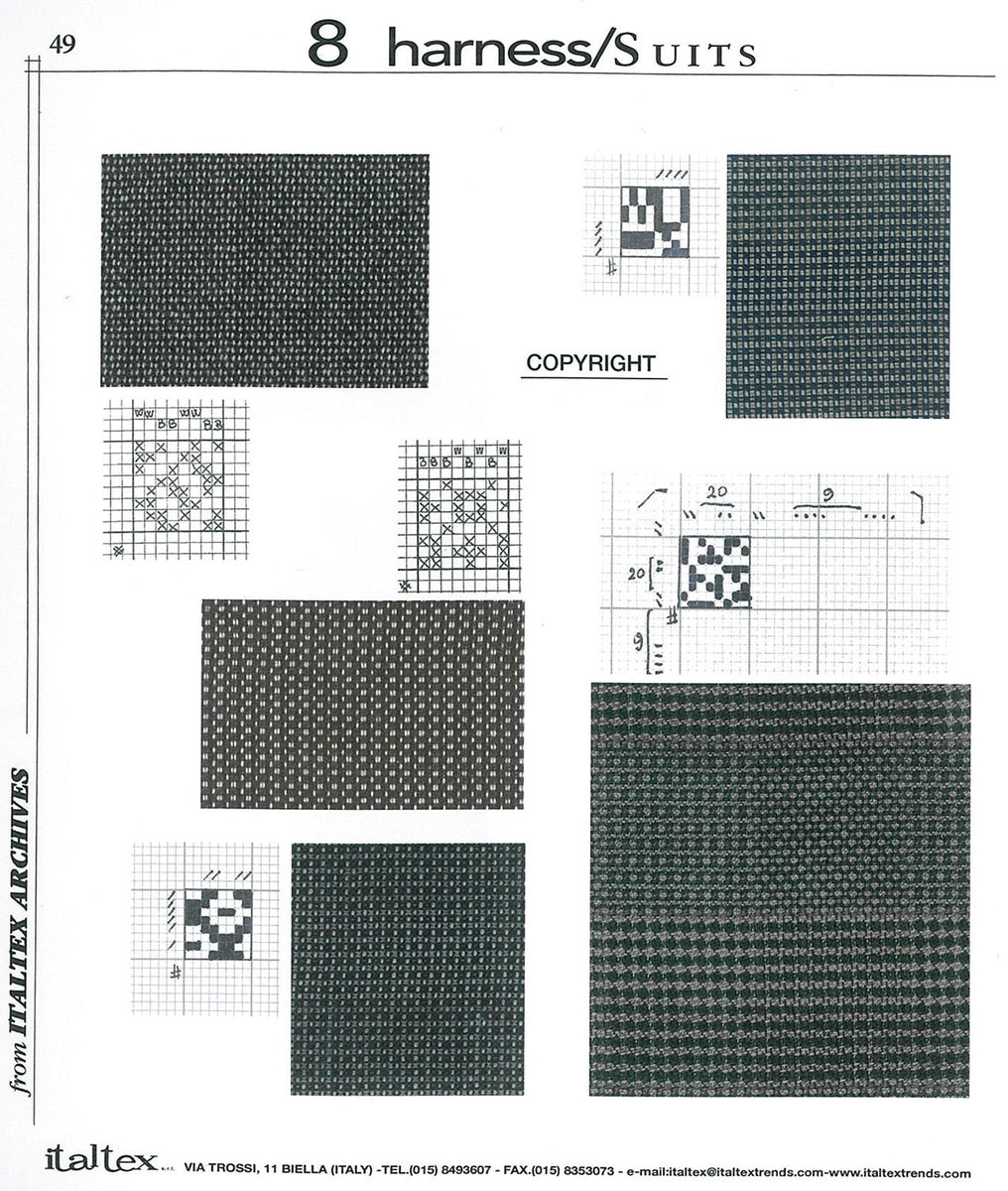 "8 Harness Suits" Textile Technical Book – Italtex Trends