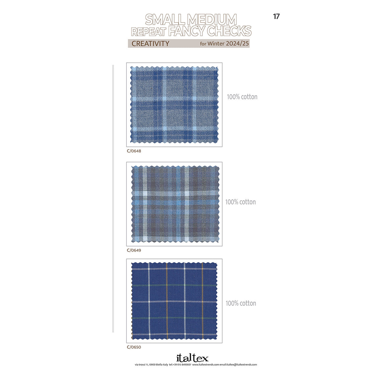 "Shirting Small to Medium Checks" – Italtex Trends
