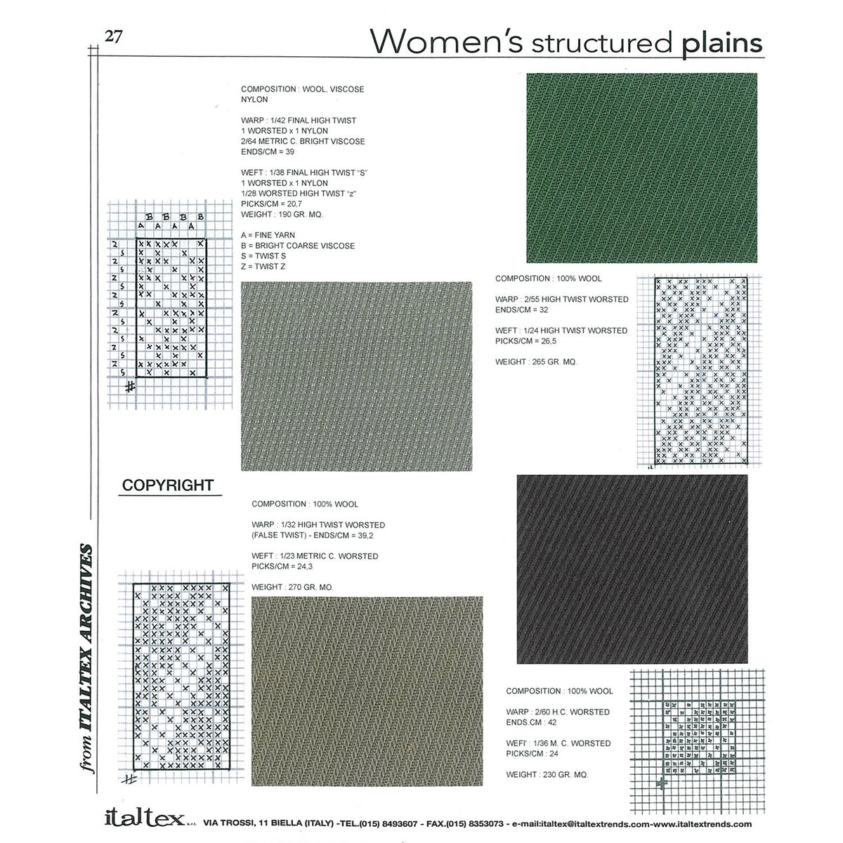Women's Structured Plains Vol. 4 – Italtex Trends